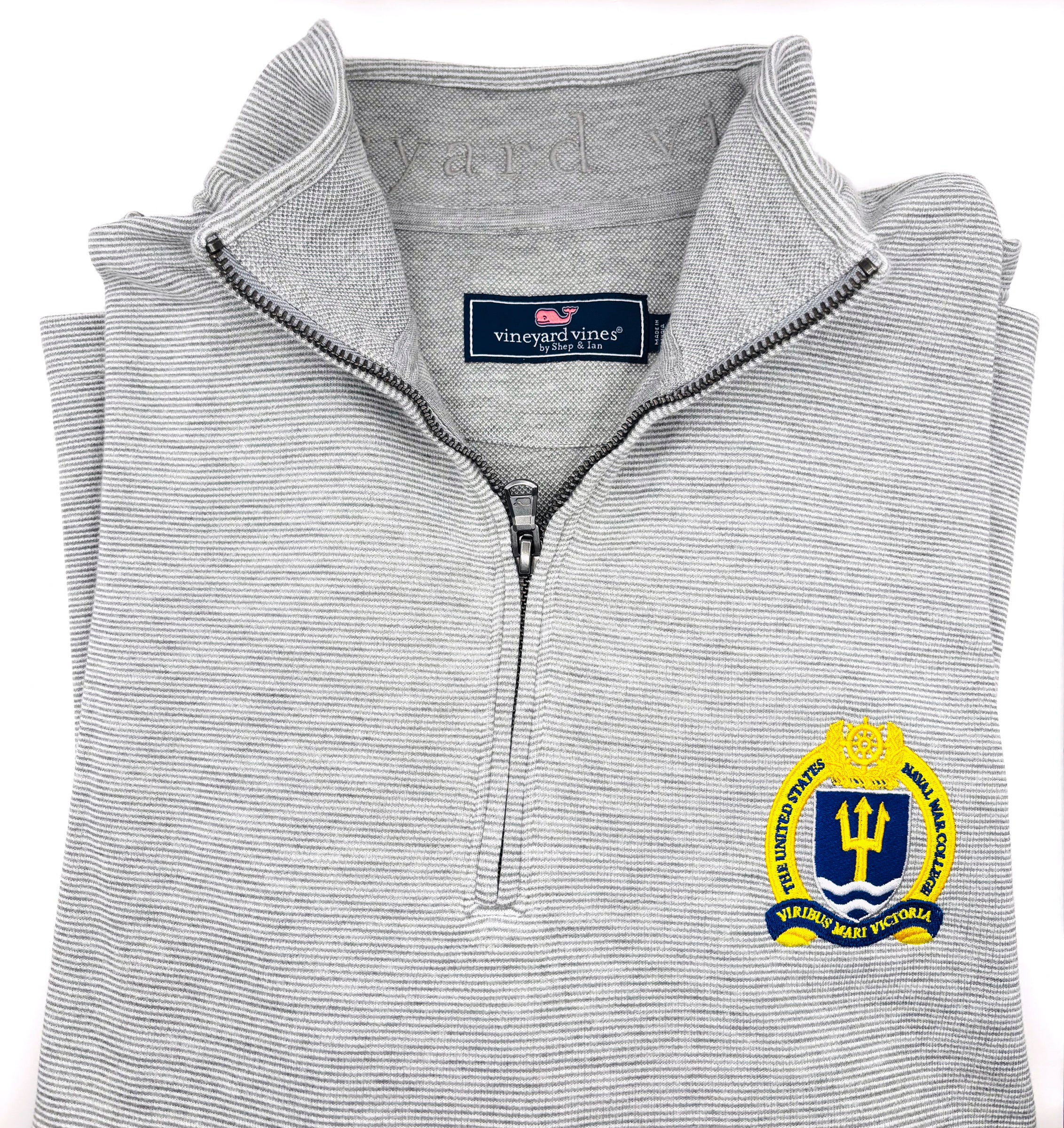 USNWC x Vineyard Vines Saltwater Quarter Zip – Naval War College Foundation